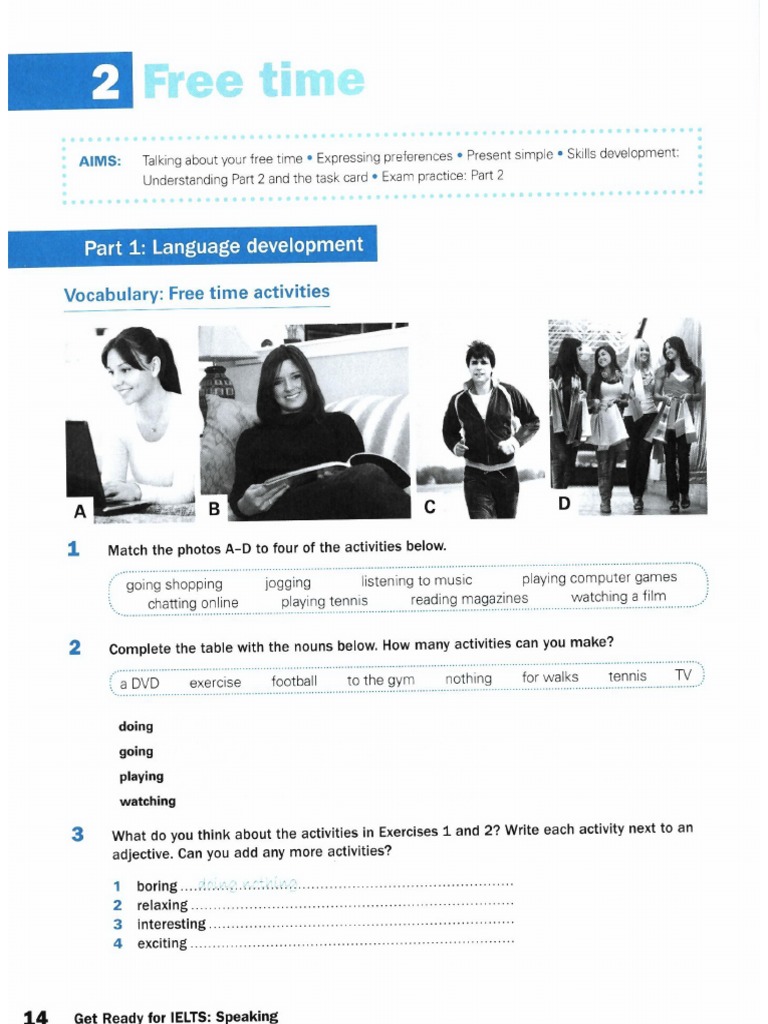 IELTS Speaking Pre-Intermediate A2+ (ORG) - Trang-13-18 | PDF