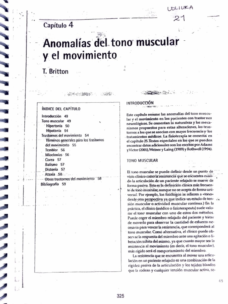 Anomalias Del Tono Muscular | PDF