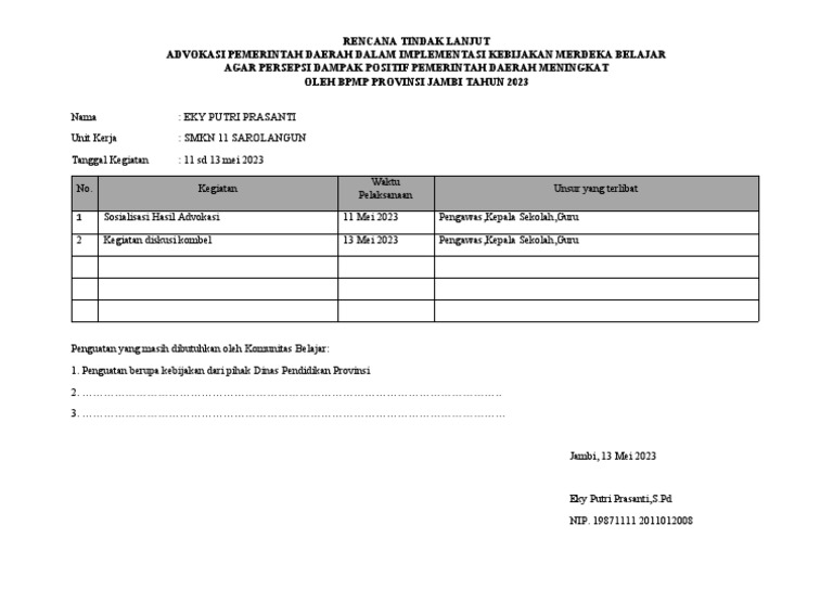 Format RTL Eky | PDF