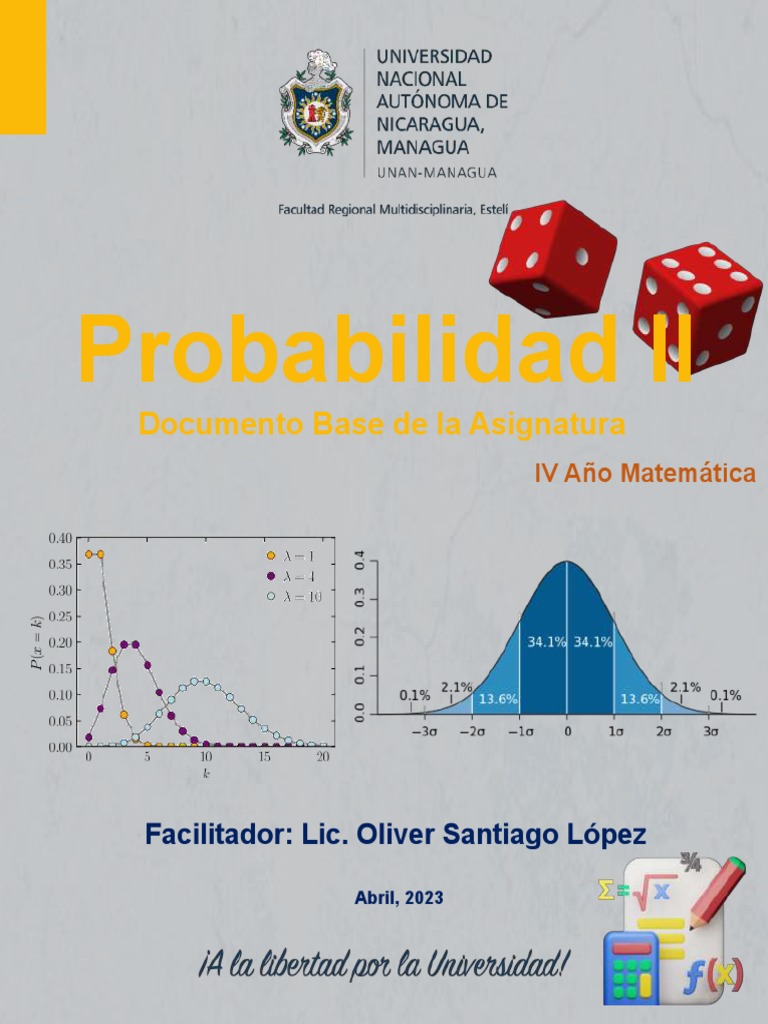Modulo 1 PROBABILIDADES II - 032749 | PDF | Variable aleatoria | Teoría de probabilidad