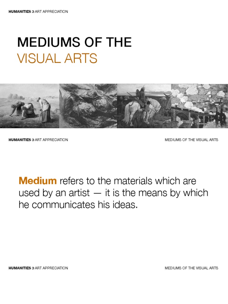 03 Mediums of Visual Arts Slides PDF | PDF
