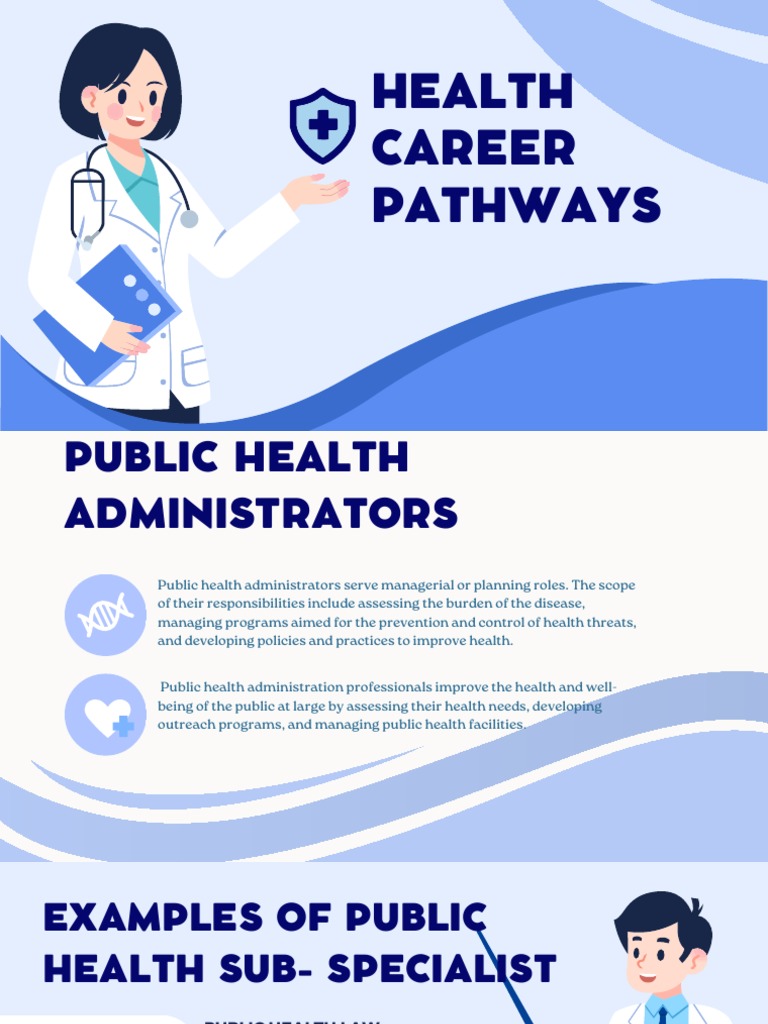 Health Career Pathways | PDF | Public Health | Health Professional