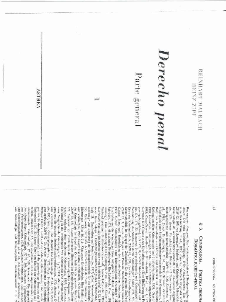 Maurach-Zipf - CriminologÃ - a-PolÃ - Tica Criminal-DogmÃ¡tica Penal ...