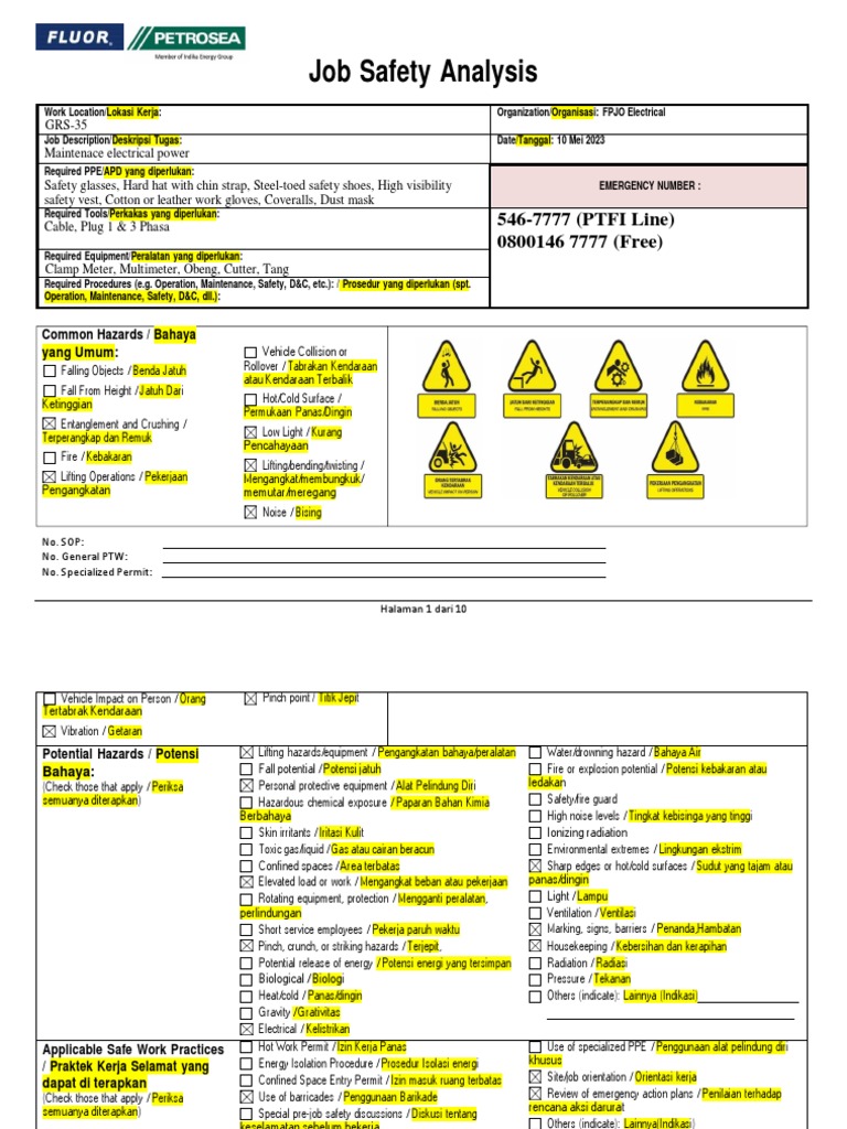 JSA Maintenance GRS-35 | PDF
