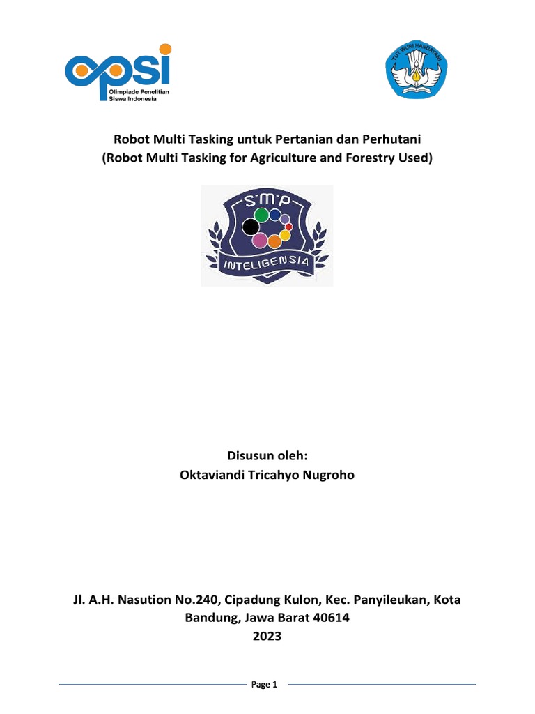 Robot Multi Tasking Pertanian | PDF | Komputer