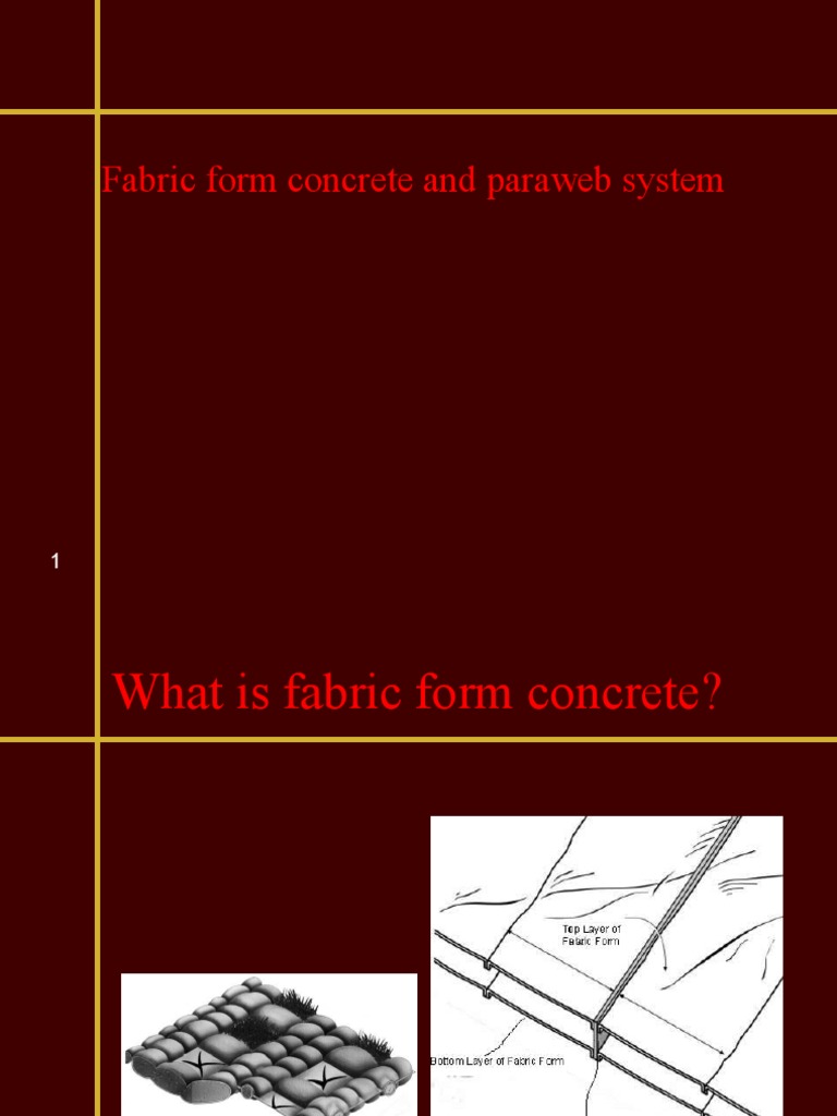 Fabric Form Concrete & Paraweb System Guide | PDF | Home & Garden ...