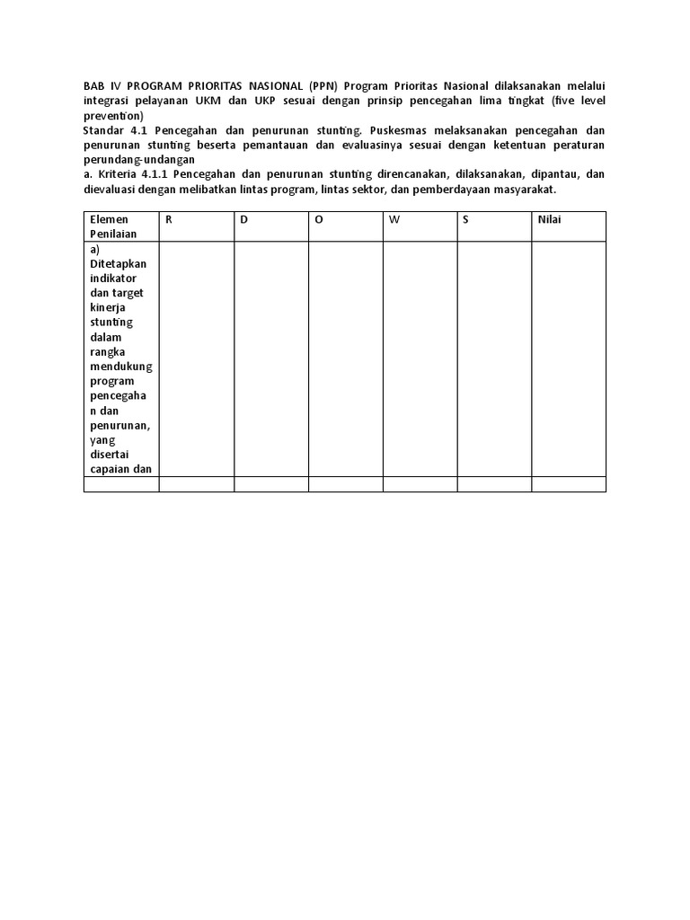 Bab Iv Program Prioritas Nasional | PDF