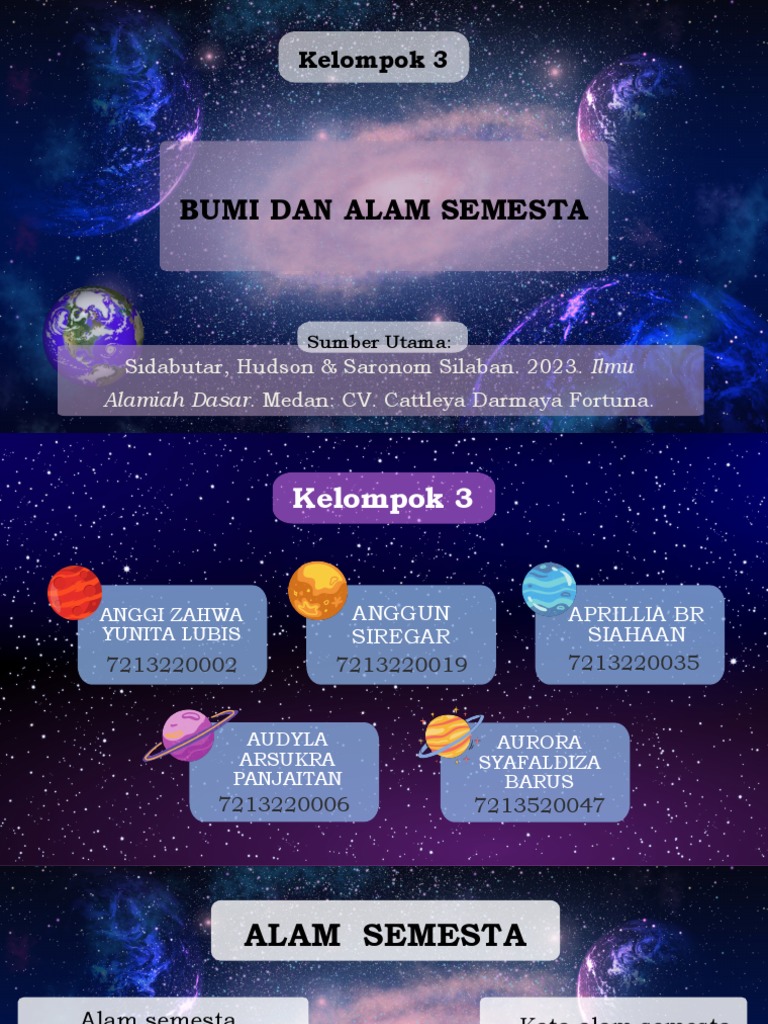 IAD Kelompok 3 Bumi Dan Alam Semesta (Final) | PDF | Dewasa Muda