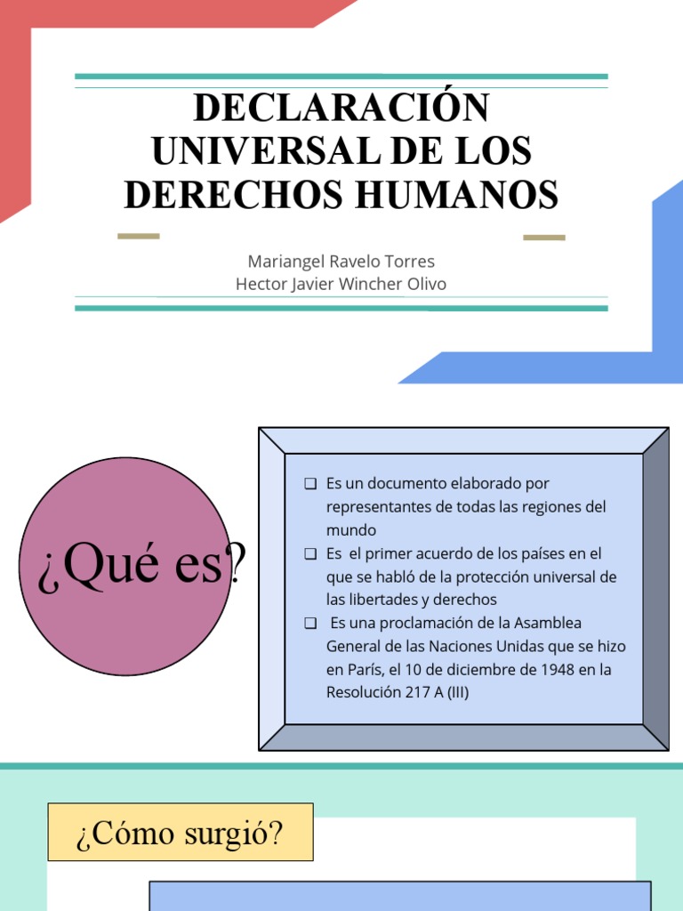 Declaración Universal de Los Derechos Humanos | PDF | Libertad | Ciencias Políticas