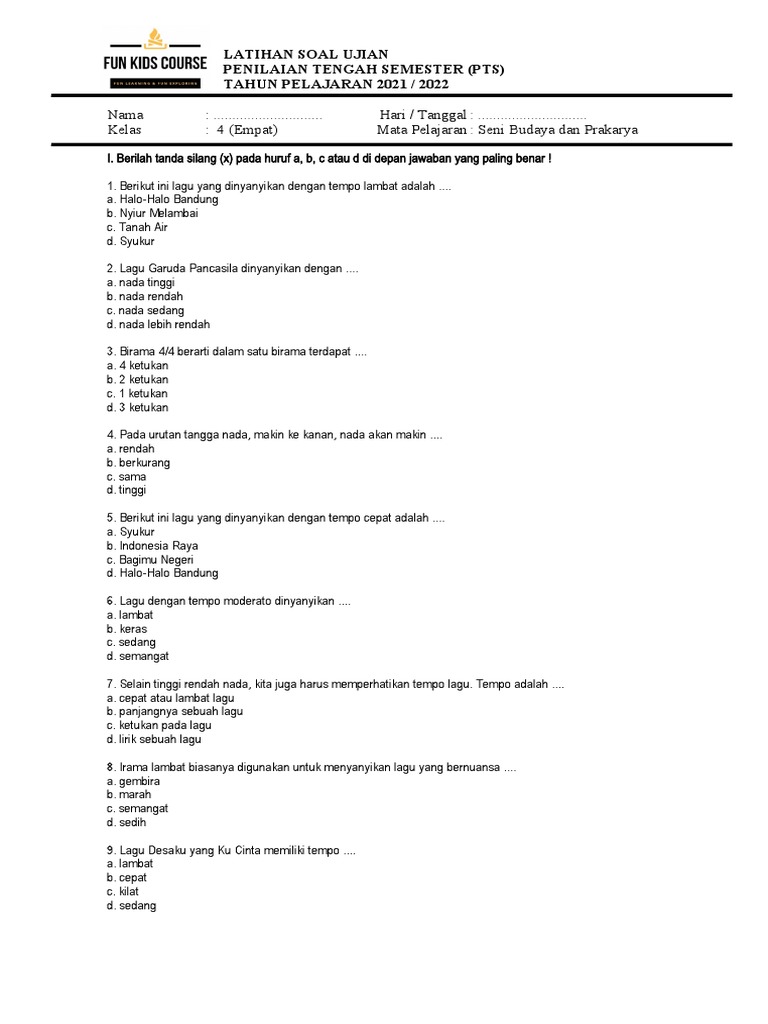 KELAS 4 - SBDP | PDF