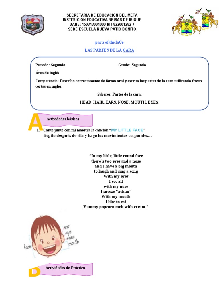 Guia de Inglés 2° Escuela Nueva | PDF