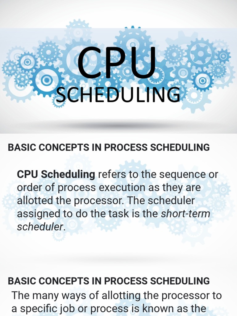 Tup Cpu Scheduling p2 | PDF | Scheduling (Computing) | Computer Programming