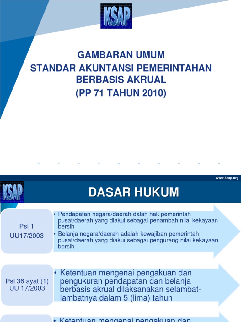 Gambaran Umum PP 71 2010 - Sap | PDF
