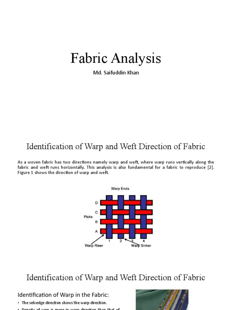 Fabric Analysis | PDF