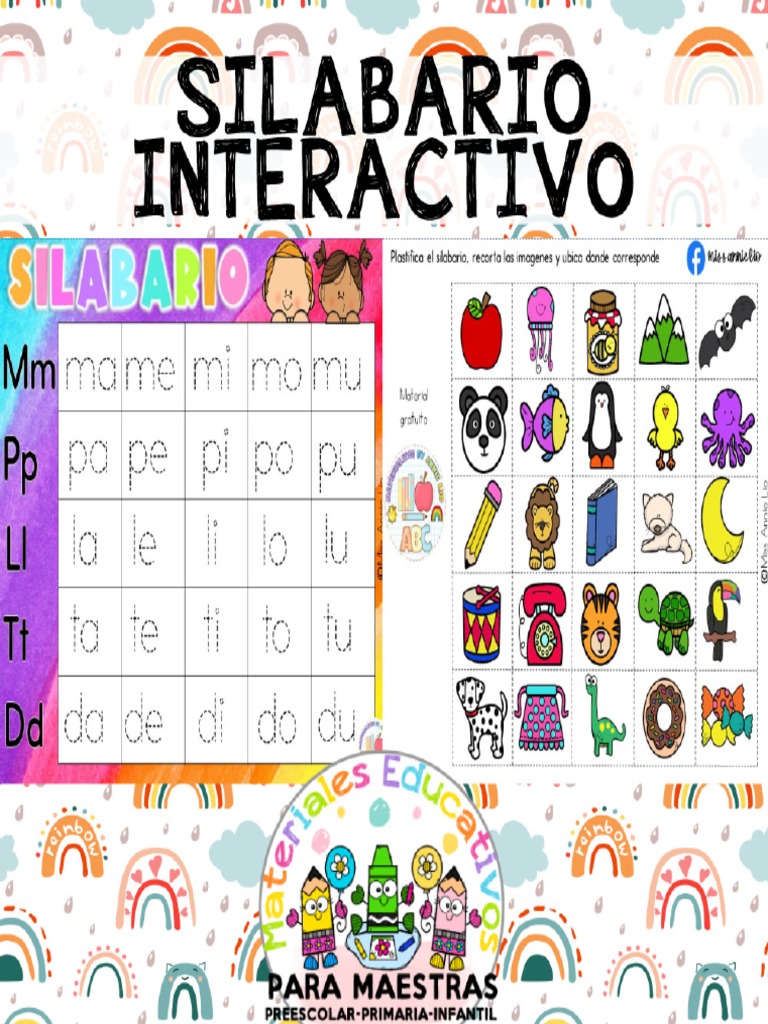 Silabario Interactivo Recopilado Por Materiales Educativos para ...