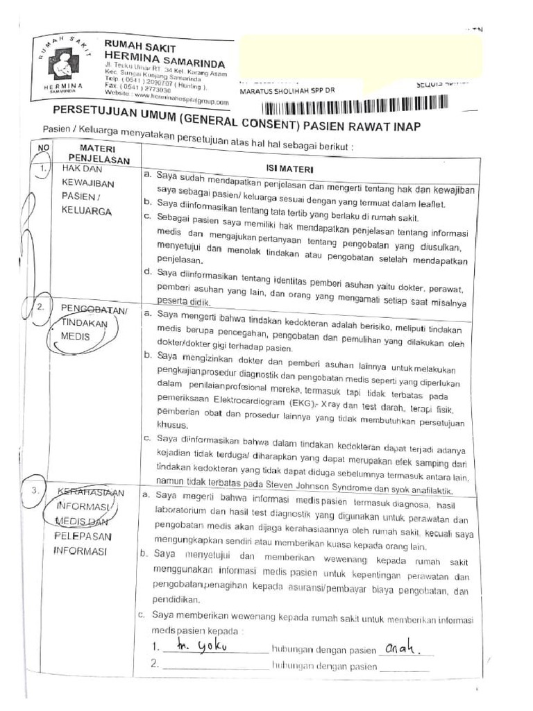 Form General Consent | PDF