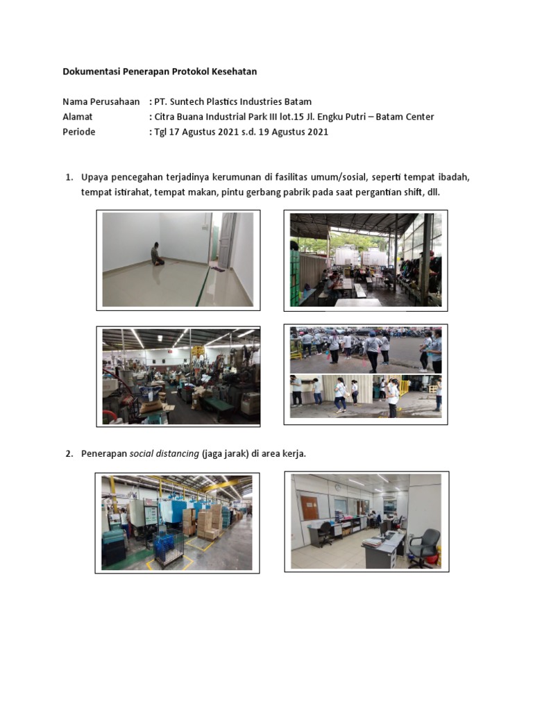 Template Dokumentasi Prokes IOMKI 17 - 19 Agustus 2021 | PDF