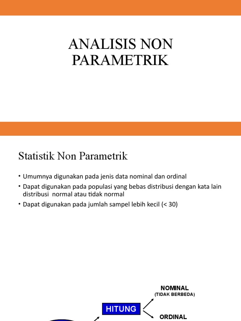 Analisis Non Parametrik.2023 | PDF