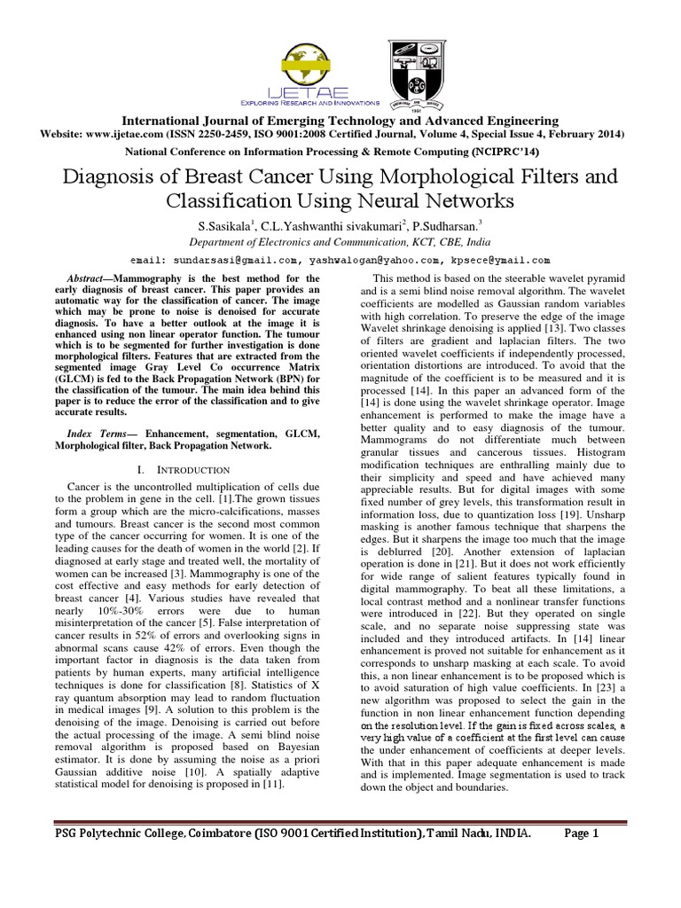 Ijetae Nciprc 14 01 | PDF