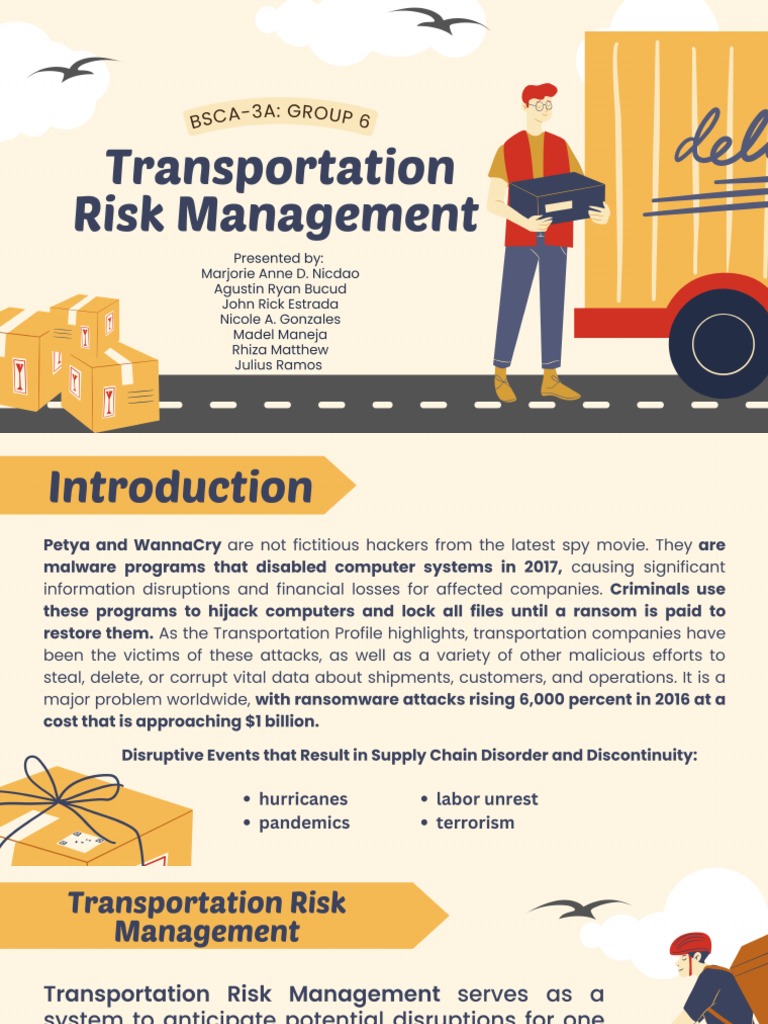 Group 6 of Bsca 3a Transportation Risk Management PDF | PDF