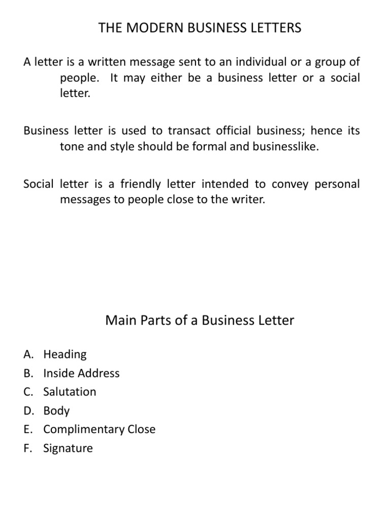 Modern Business Letters | PDF | Madam | Writing