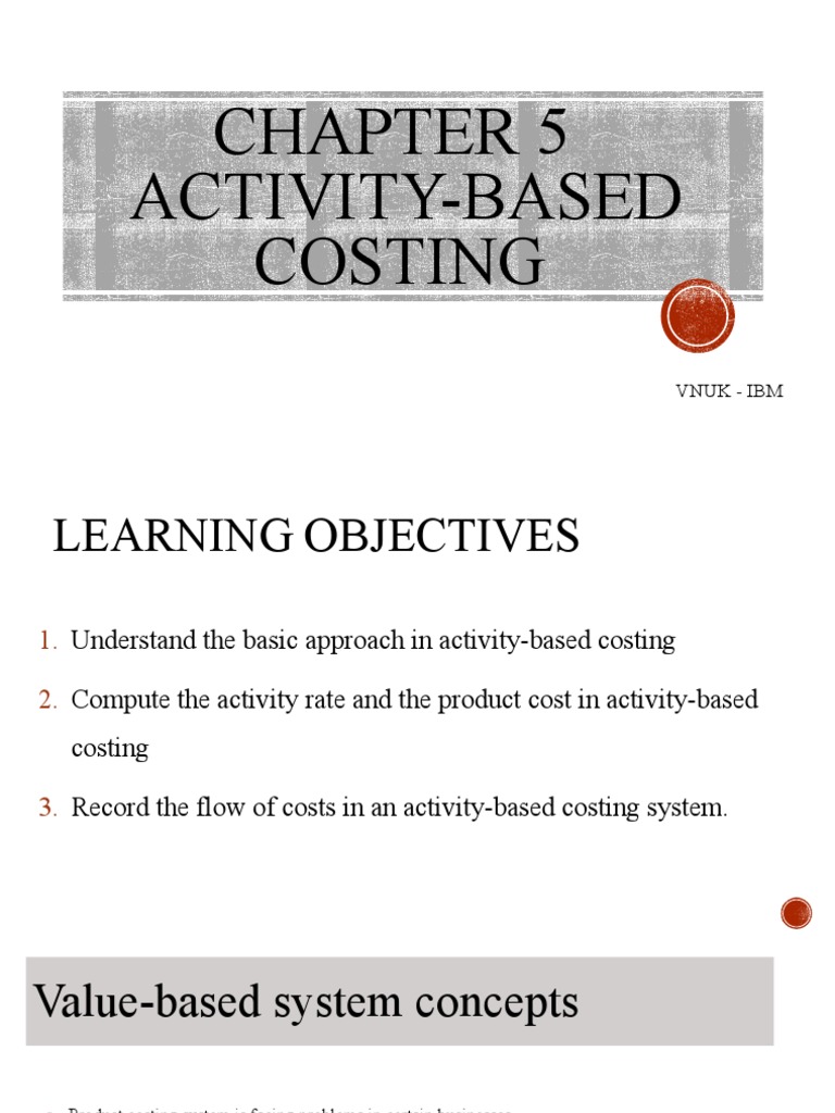 Chapter 5 - Activity Based Costing - C20 | PDF | Business | Business Economics