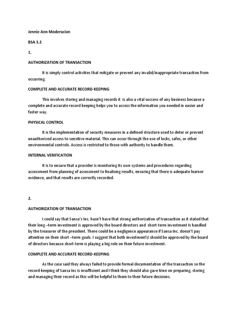 TP Audit | PDF | Records Management | Internal Control