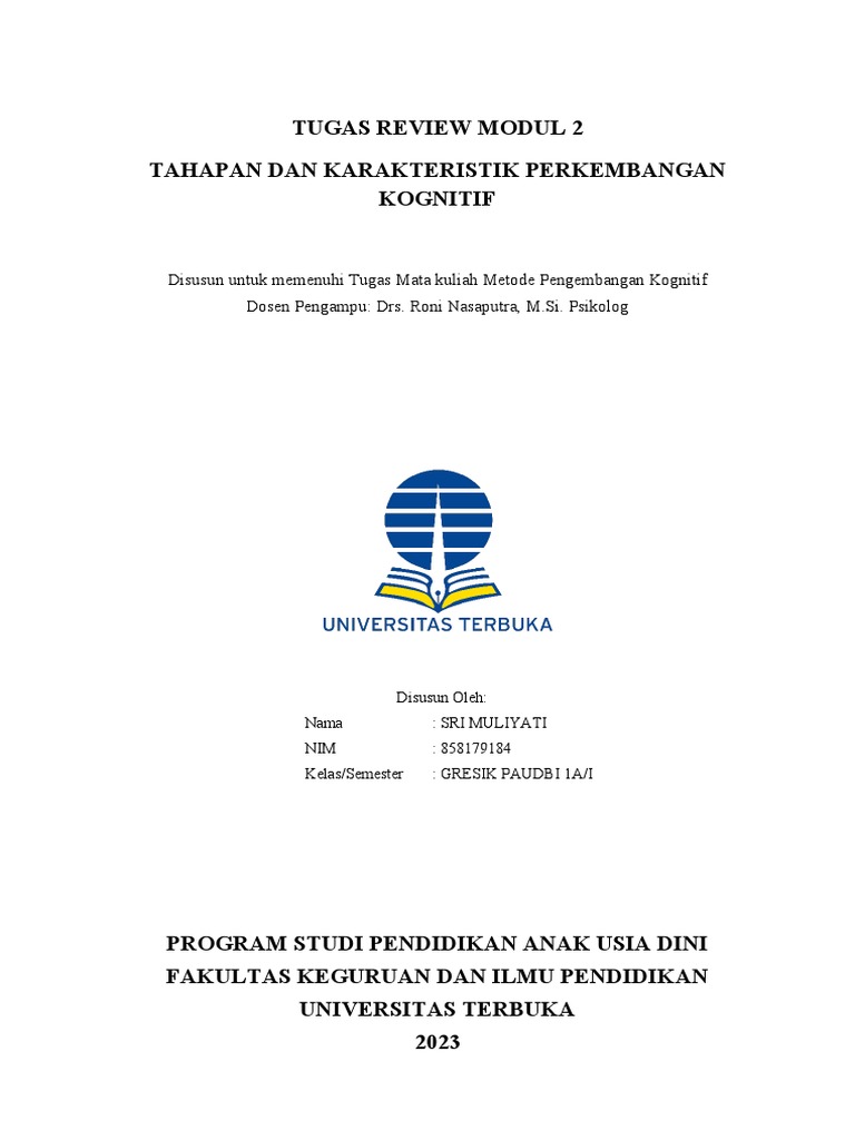 Review Modul 2 Metode Pengembangan Kognitif | PDF