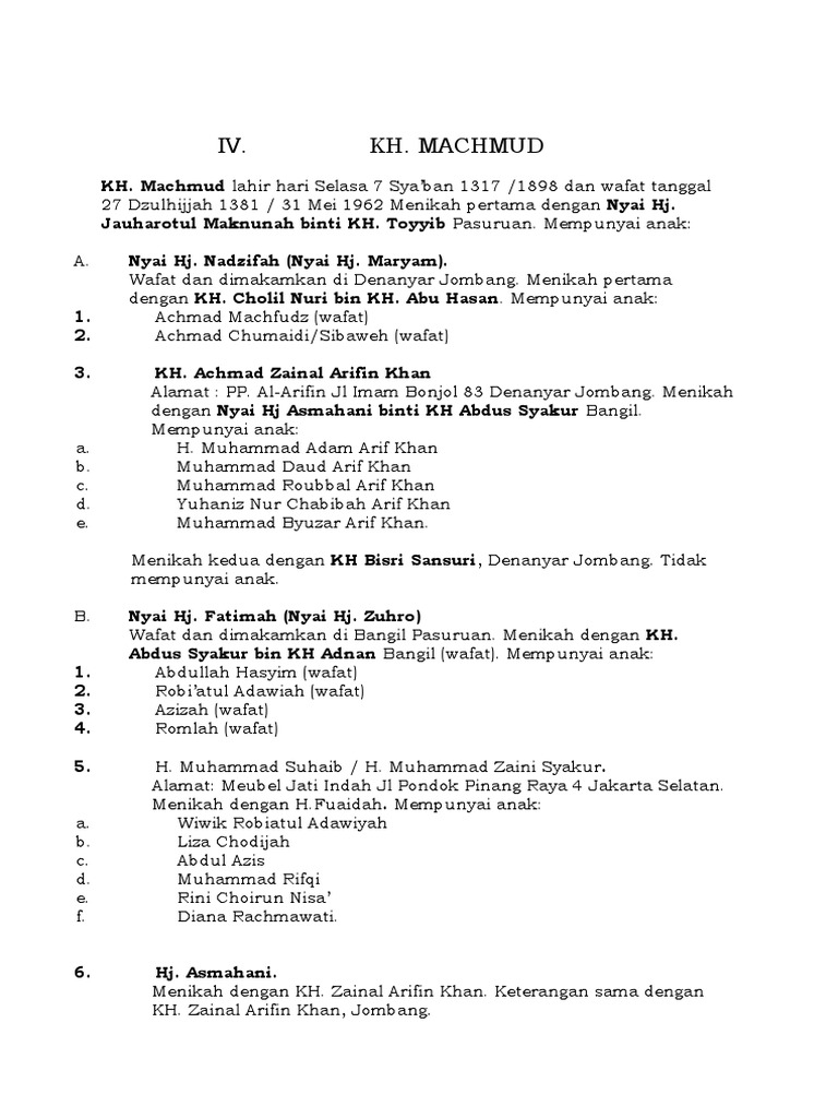 IV KH Machmud | PDF