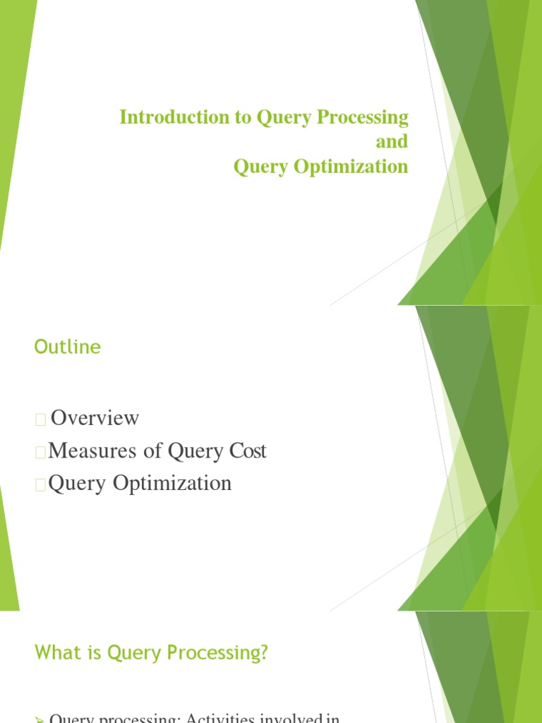 Introduction to Query Processing (1) | PDF | Databases | Computing