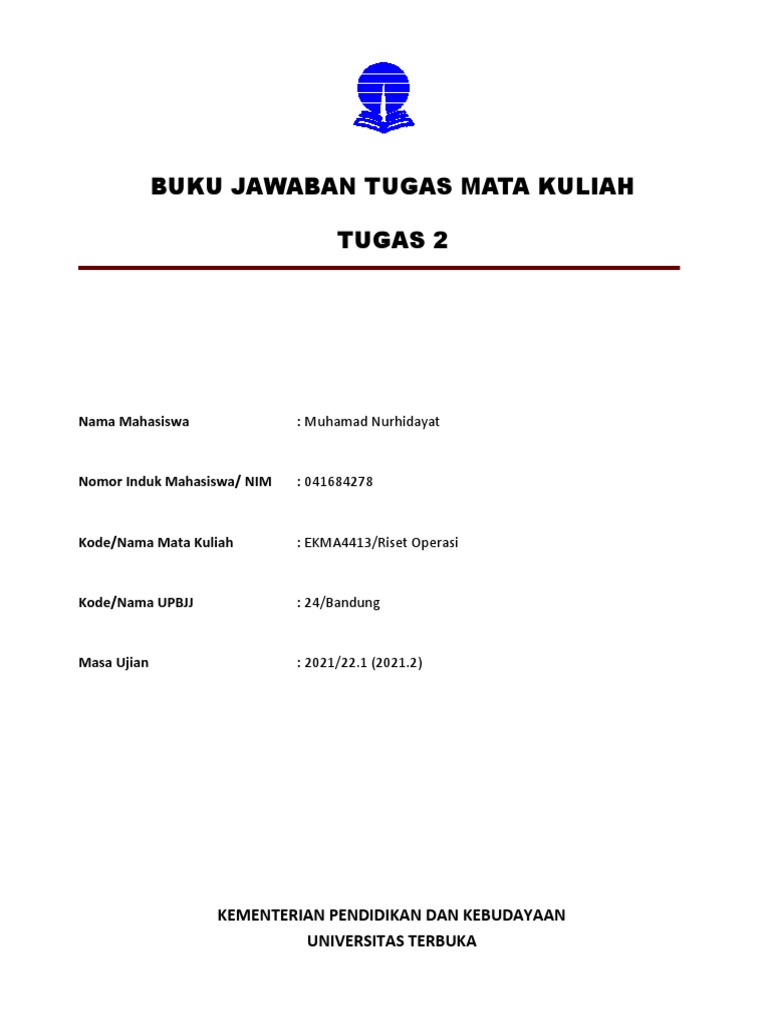 EKMA4413 Tugas2 | PDF