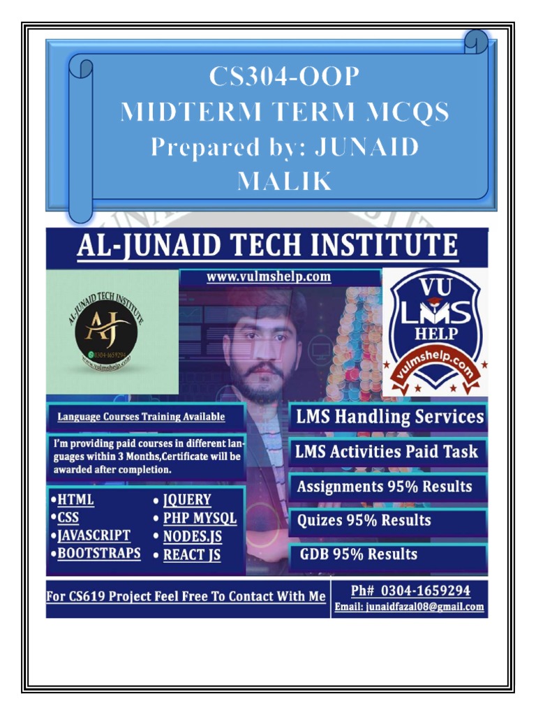 CS403 MIDTERM SOLVED MCQS by JUNAID | PDF | Databases | Data Model
