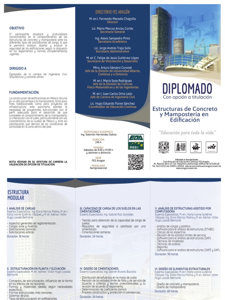 Diplomado en Estructuras de Concreto y Mampostería | PDF | Hormigón