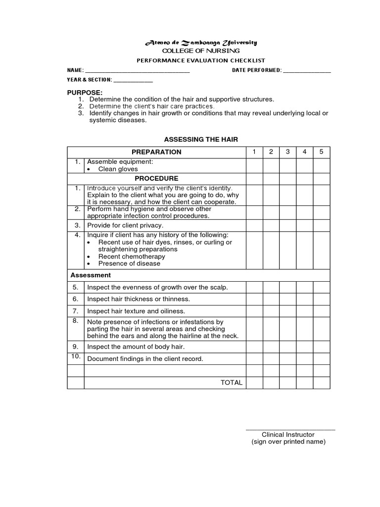 Assessing The Hair | PDF