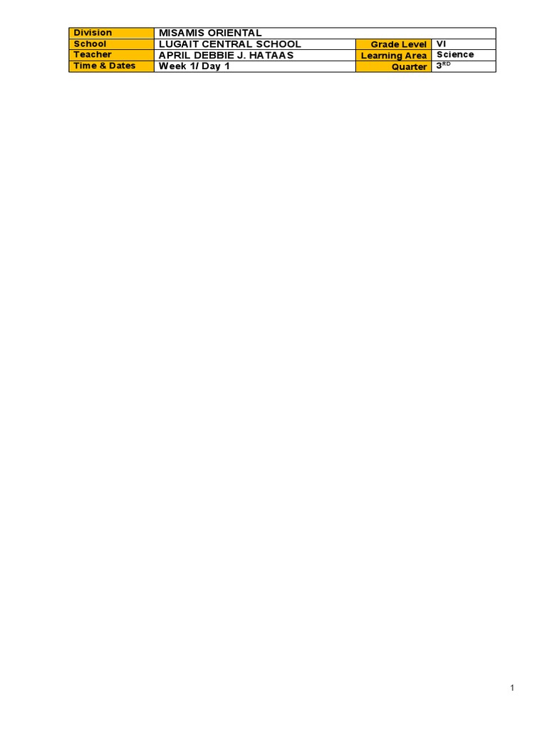 7-Es Lesson Plan | PDF | Learning | Friction