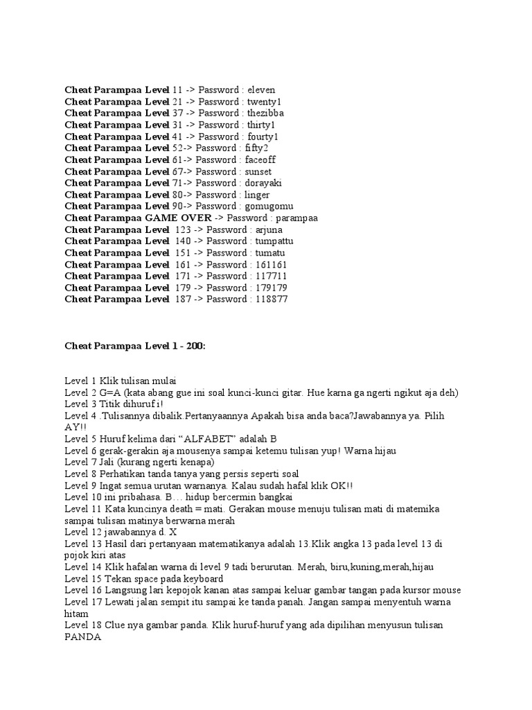 Cara Bermain Quiz Parampa | PDF