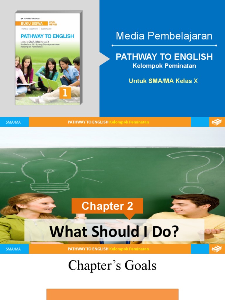 Pathway to English 1 Peminatan K13N Chapter 2.pptx | PDF | Subject (Grammar) | Verb