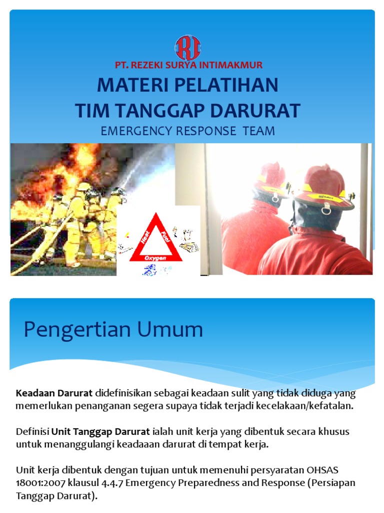 Proses Tanggap Darurat, Up Date 2020 PDF | PDF