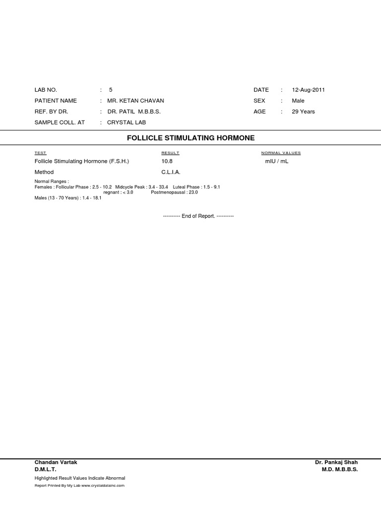 Follicle Stimulating Hormone FSH1 | PDF