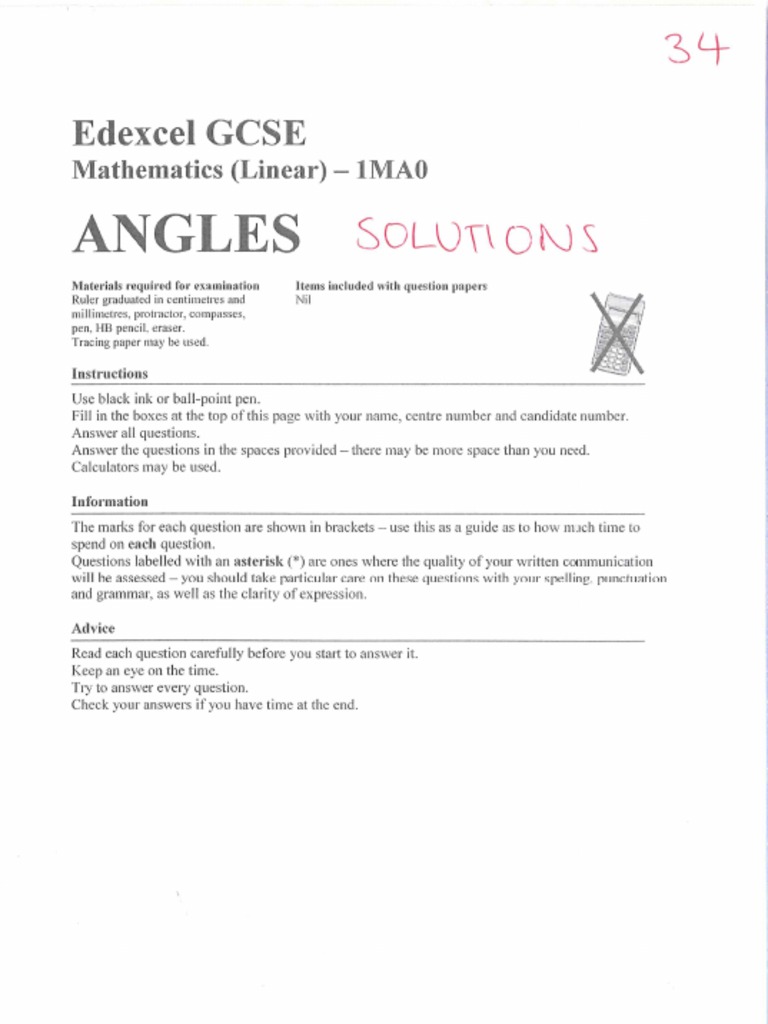 Math Triangles Answer | PDF