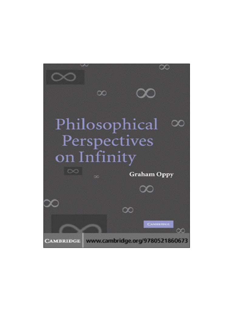 Graham Oppy - Philosophical Perspectives On Infinity-Cambridge ...
