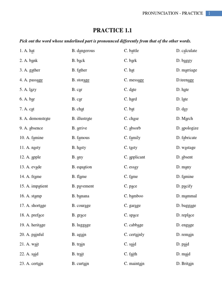 Chuyên đề 1 - PRACTICE | PDF