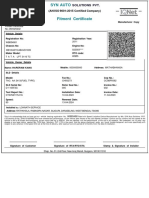Tedi India Pvt. LTD.: Online Fitment Certificate | PDF