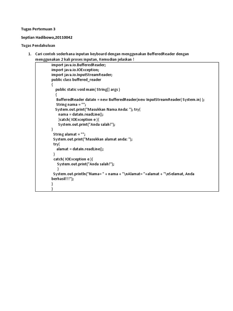 Tugas Pertemuan 3 | PDF