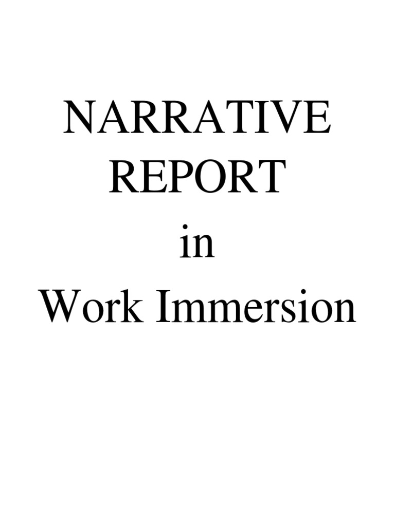 A Narrative Report on the Valuable Experiences Gained from a Two-Week ...