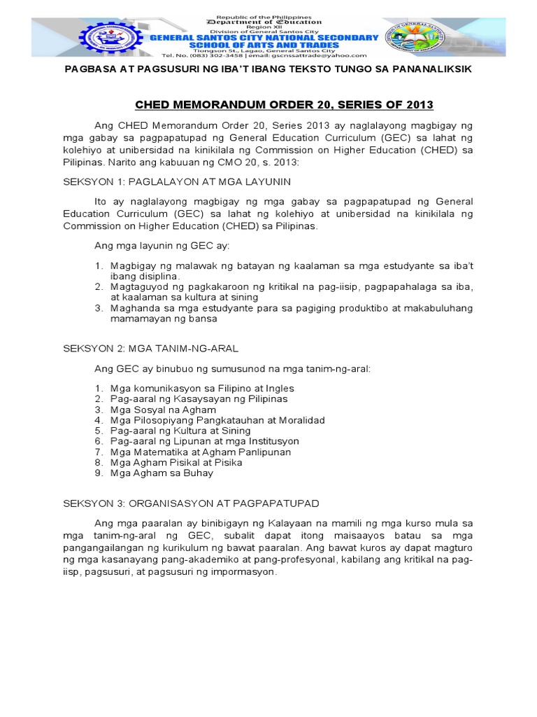 Activity 1 Pagbasa | PDF