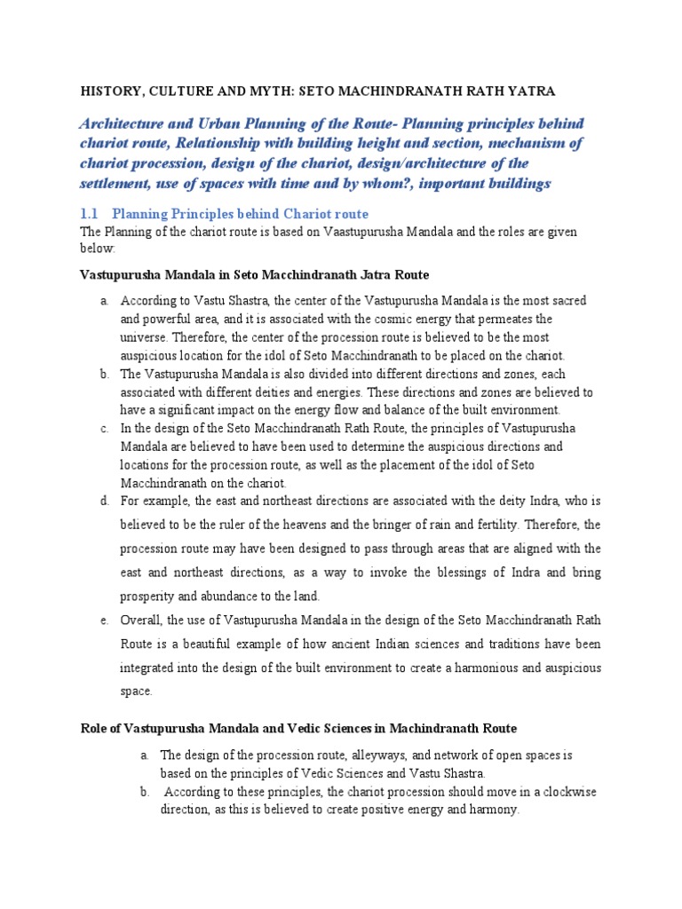 1.1 Planning Principles Behind Chariot Route: History, Culture and Myth ...