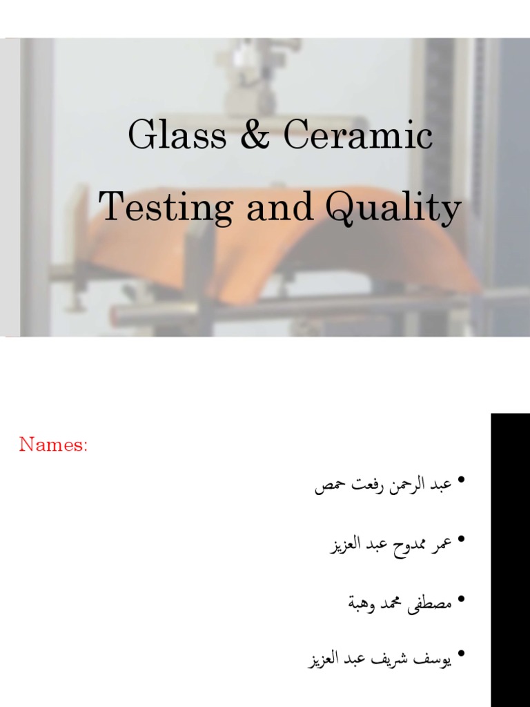 Glass_and_Ceramic_Testing_and_Quality | PDF | Thermography | Bending