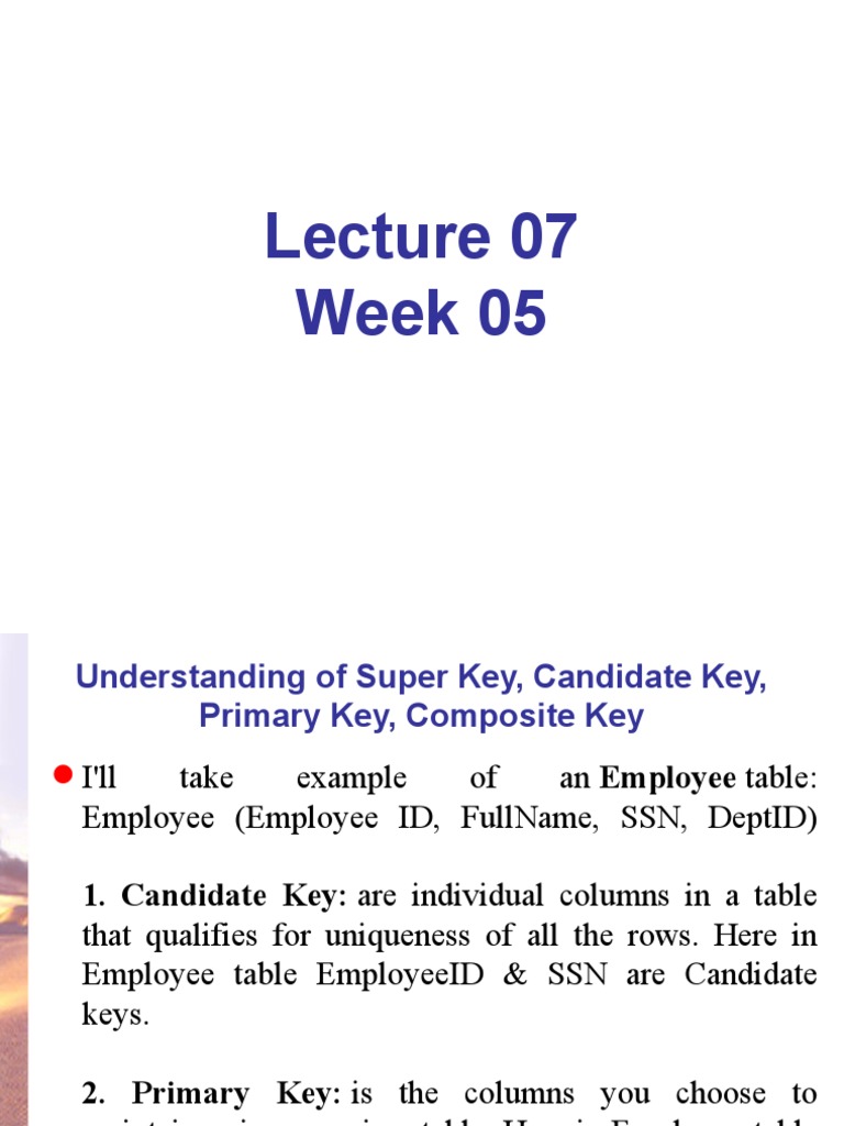 DB Lec 7 | Download Free PDF | Information Science | Software Engineering