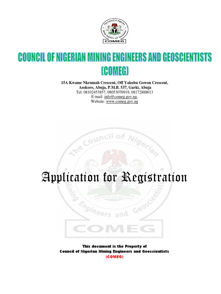 COMEG Individual Membership Application | PDF | Finance & Money Management